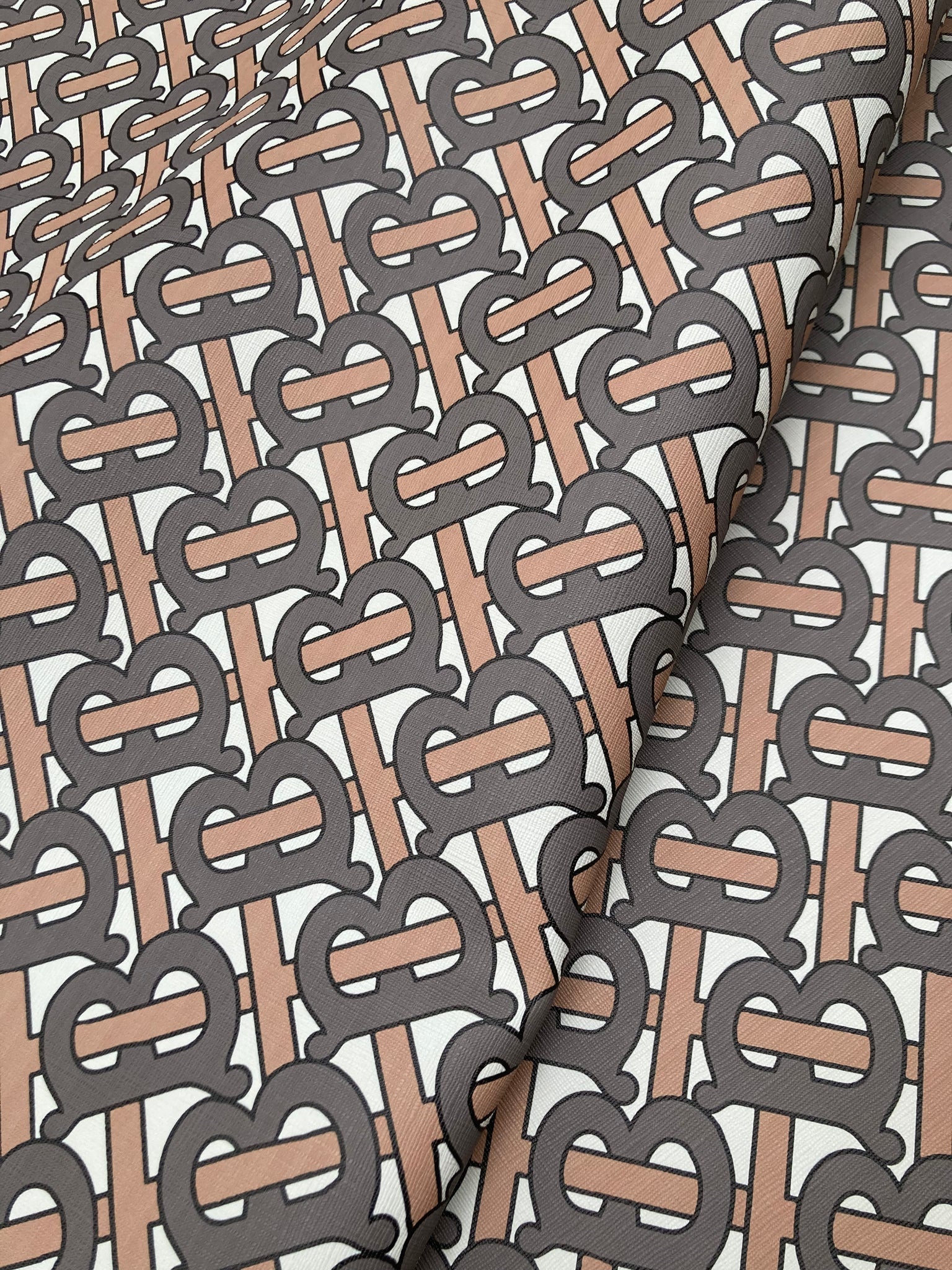 Classic Brown Burberry Custom Vinyl Leather for DIY Crafts Sewing ...