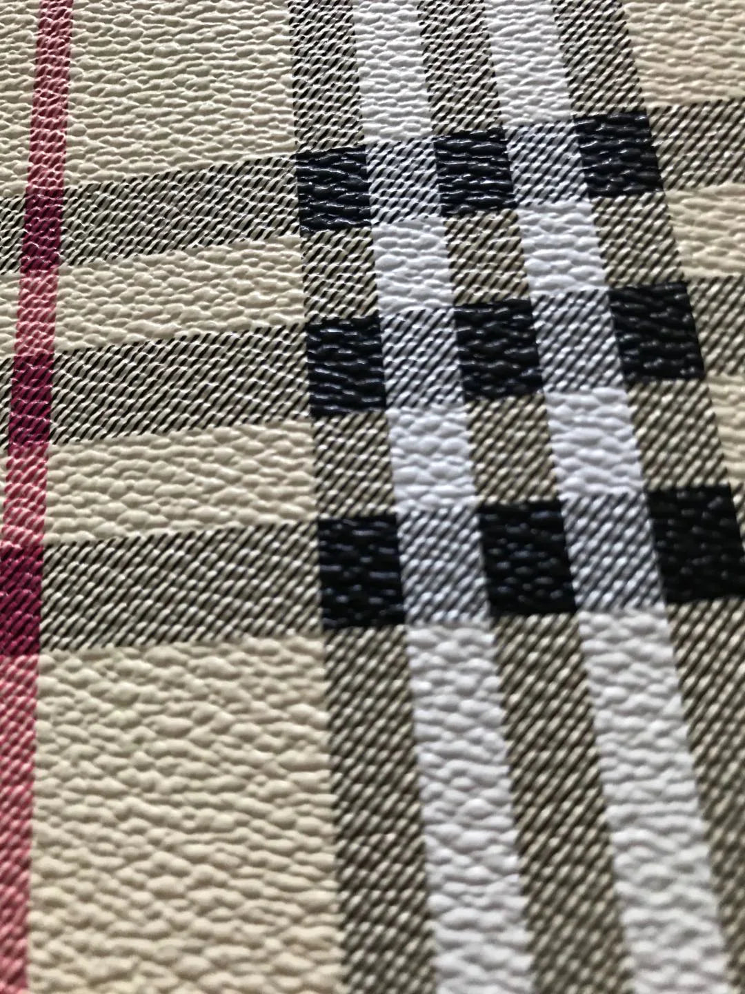 Classic Burberry Faux Leather Fabric for Shoe Customs – Mono Fabrics ...