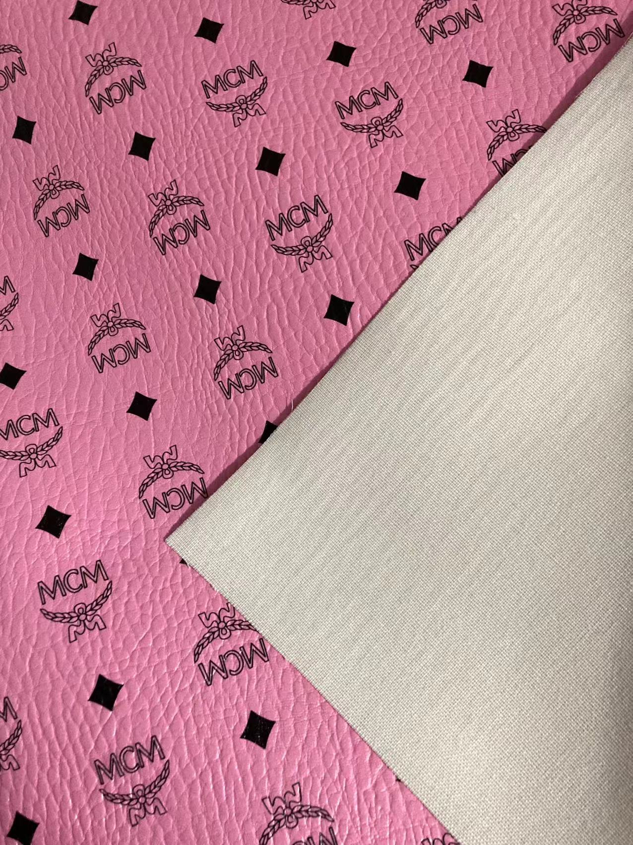 Pink MCM Leather Vinyl for Custom Sneakers – Mono Fabrics | Premium Fabrics