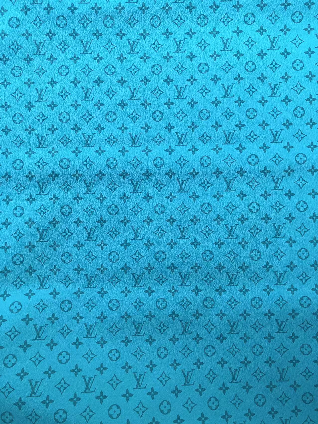 Special Blue Lv Leather Vinyl for Custom Sneakers – Mono Fabrics ...