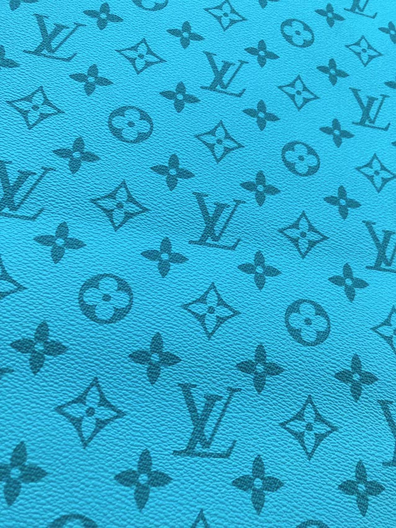 Special Blue Lv Leather Vinyl for Custom Sneakers – Mono Fabrics ...