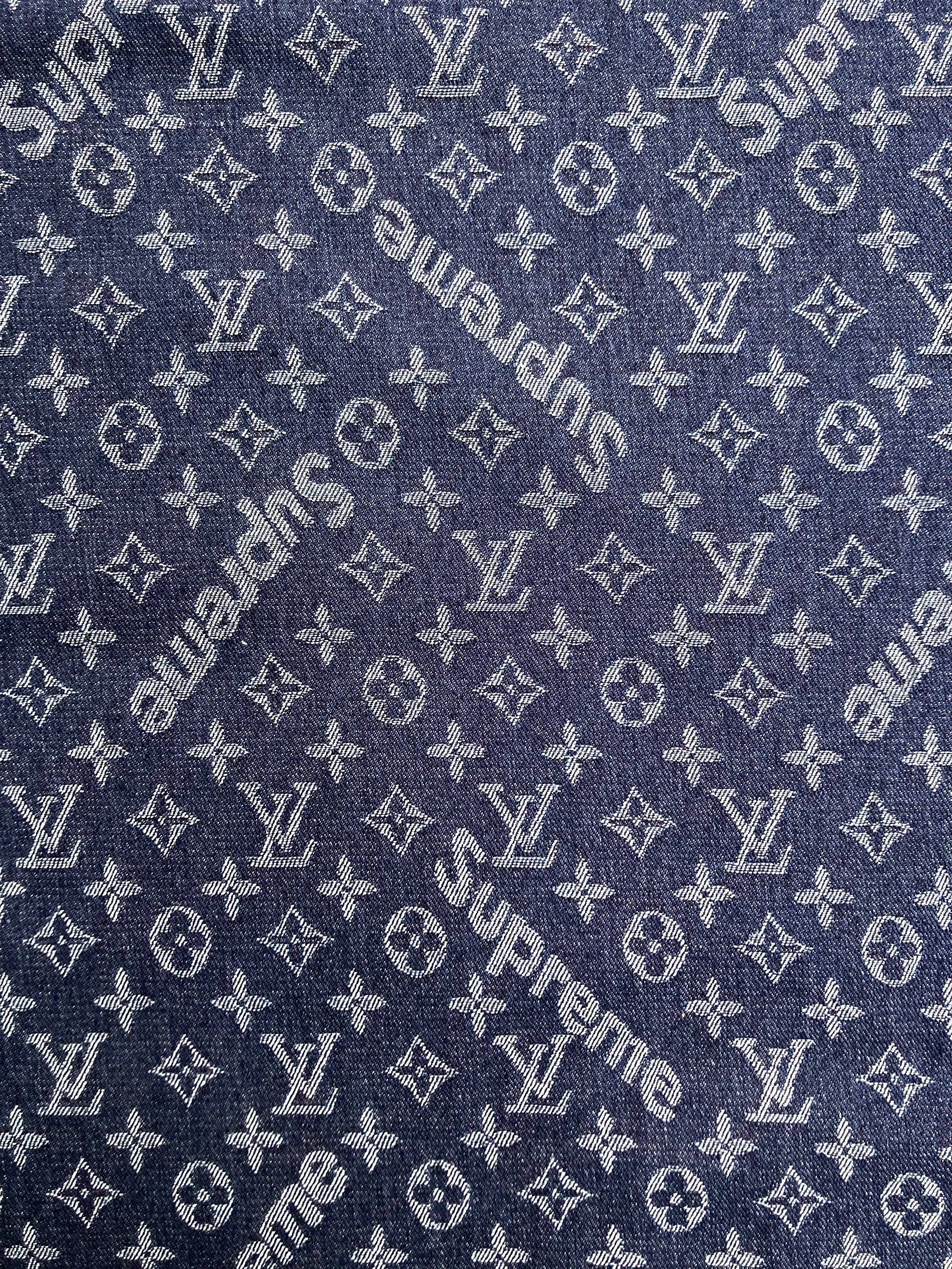 Custom Handmade Original Denim Supreme for Apparel Sewing Sneakers ...