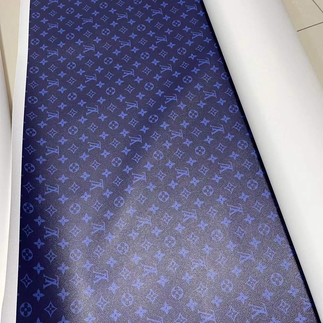 High Quality Blue LV Designer Inspired Leather for Custom – Mono ...