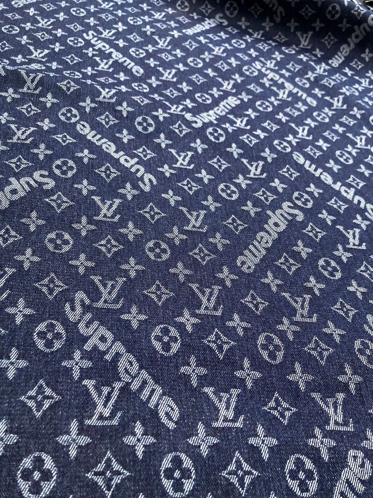 Custom Handmade Original Denim Supreme for Apparel Sewing Sneakers ...