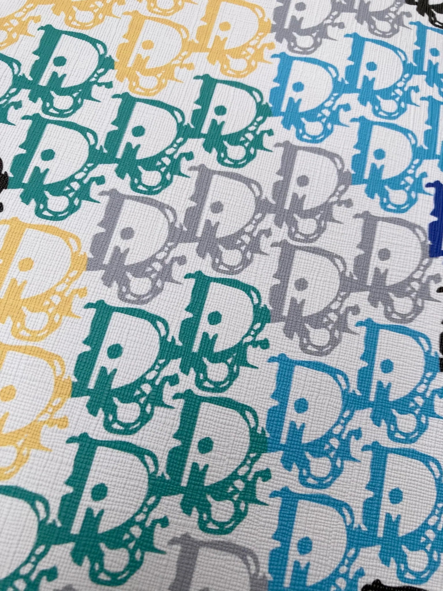 Colorful Dior Lettering Vinyl for Bag Custom Sneakers – Mono Fabrics ...