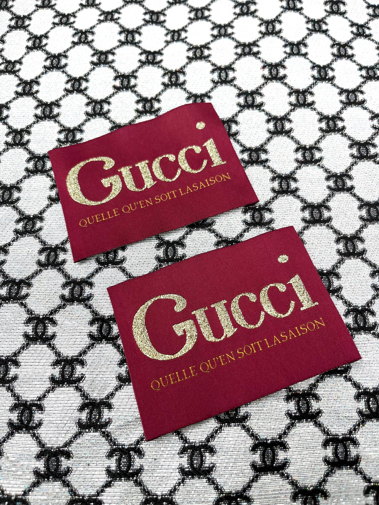 Handmade Sewing Gucci Label Tags for Handmade DIY – Mono Fabrics ...
